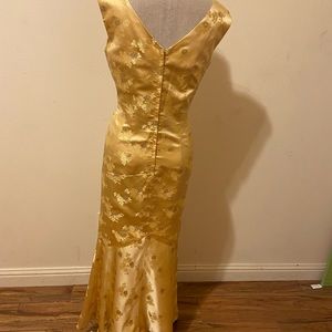 Vintage | Dresses | Vintage 4s Gold Gown | Poshmark